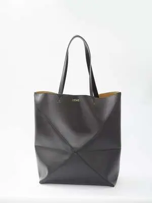 Loewe Puzzle Fold Tote Handbag Xl - Black