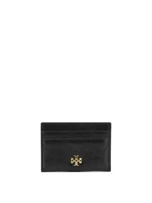 Tory Burch Leather Card Holder Wallet - Black