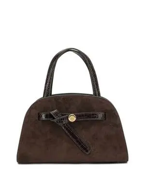 Tory Burch Cow Suede And Leather Top Handle Handbag