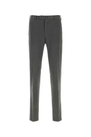 PT TORINO Stretch Cotton-cashmere Blend Pant For - Grey
