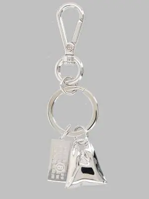 MAISON MARGIELA Key Holder With Charm Detail - Silver