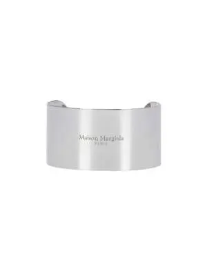MAISON MARGIELA Engraved Cuff Bracelet - Silver