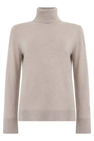 Max Mara Wool Turtleneck Sweater - Beige