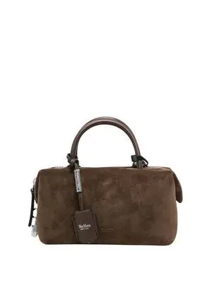 Max Mara Suede Shoulder Handbag - Brown