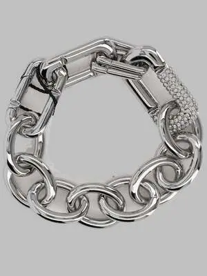 Marc Jacobs Chunky Crystal Link Bracelet - Silver