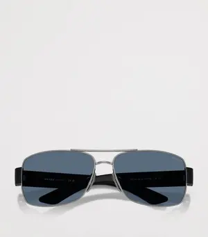 Prada Metal Aviator Sunglasses
