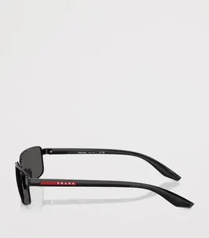 Prada Metal Rectangular Sunglasses