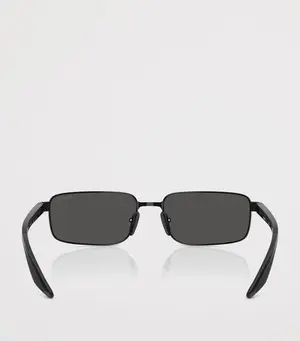 Prada Metal Rectangular Sunglasses