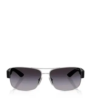 Prada Aviator Sunglasses - Silver