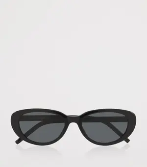 Saint Laurent Acetate Sl M154 Sunglasses - Black