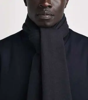 Canali Wool Fringe Scarf