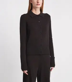 Le Kasha La Kasha Organic Cashmere Shirt Cardigan - Purple