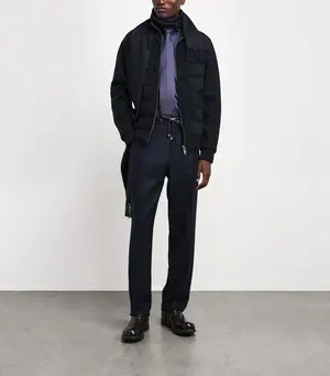 BRETT JOHNSON Wool-blend Drawstring Sweatpants