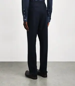 BRETT JOHNSON Wool-blend Drawstring Sweatpants