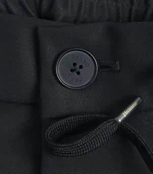 Herno Technical Drawstring Trousers - Black