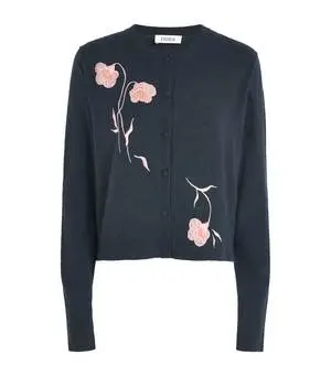 Erdem Embroidered Fitted Cardigan