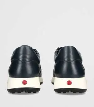 TOD'S Leather Allacciato Sneakers - Navy