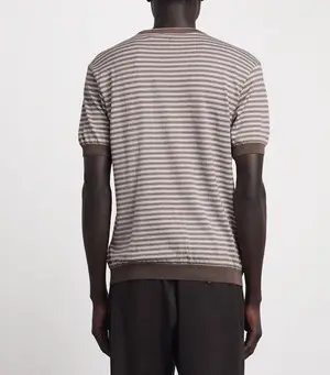 Paul & Shark Silk-cotton Stripe T-shirt