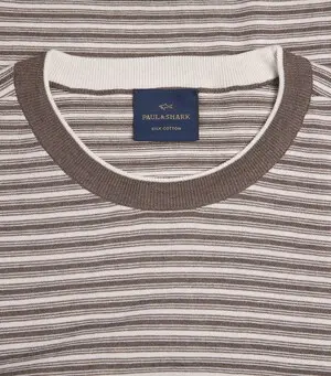 Paul & Shark Silk-cotton Stripe T-shirt