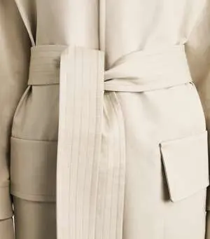 Victoria Beckham Philippa Cotton Trench Coat