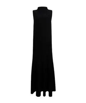 Khaite Margo Sleeveless Wool Dress - Black