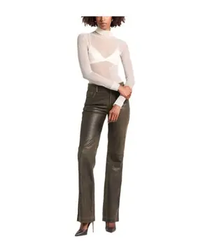 MAISON MARGIELA Long Sleeve Chiffon Bodysuit