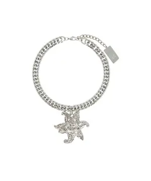 CHOPOVA LOWENA Bouquet Thick Chain Necklace - Silver