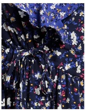 MAXCO. Floralprint Crepe Dress