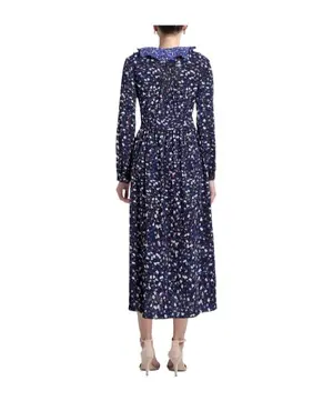 MAXCO. Floralprint Crepe Dress