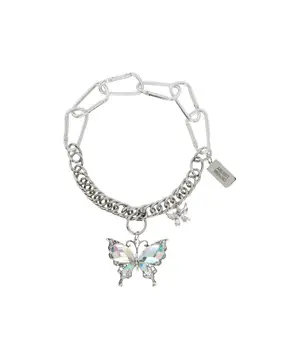 CHOPOVA LOWENA Double Butterfly Carabiner Necklace
