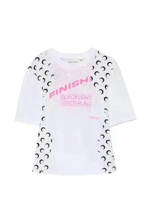 MARINE SERRE Moon Print Panelled T-shirt - White