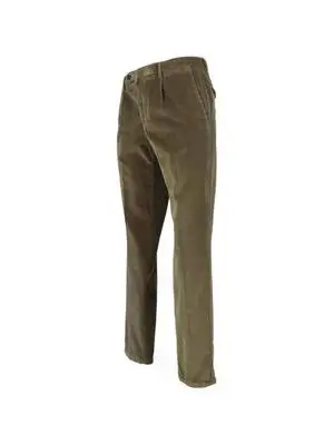 BRIGLIA 1949 Pleated Corduroy Trousers