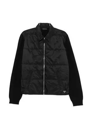 Prada Wool And Re-nylon Cardigan - Multicolor