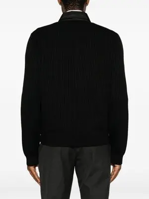 Prada Wool And Re-nylon Cardigan