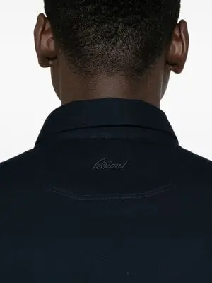 Brioni Piquet Cotton Polo Shirt