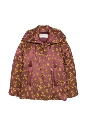 Dries Van Noten Floral Jacquard Padded Jacket - Multicolor
