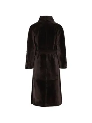 Brunello Cucinelli Belted Shearling Coat