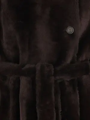 Brunello Cucinelli Belted Shearling Coat