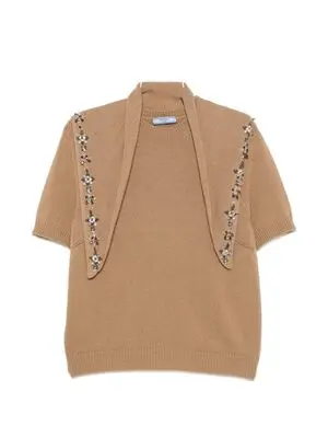Prada Cashmere Crewneck Sweater - Multicolor