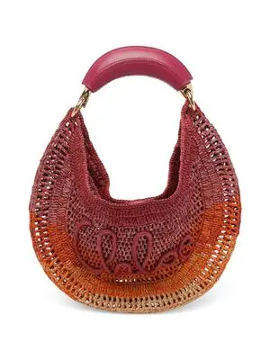 Chloé Summer Banana Rafia Hobo Bag - Multicolor