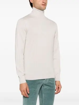 Brioni Cashmere And Silk Turtle-neck Sweater