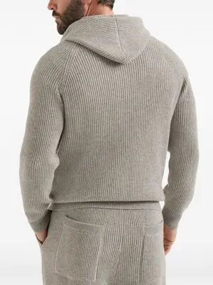 Brunello Cucinelli Logo Cashmere Hoodie