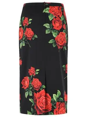 Dolce & Gabbana Rose' Silk Skirt