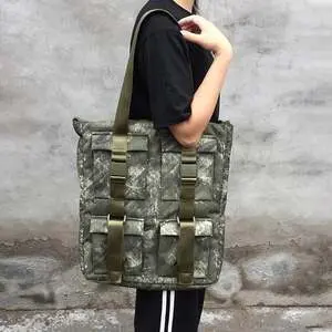 Nike Printed Tote Bag - Olive Green