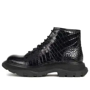 Croc Effect Boots For Men