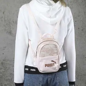PUMA Core Up Mini Backpack - Beige/pink