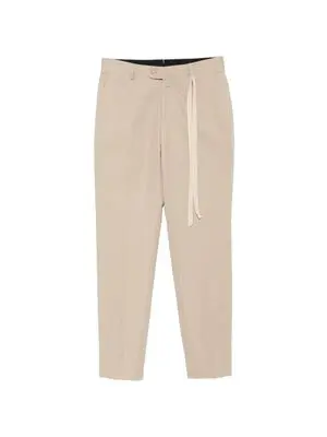 Brioni Pienza Cotton And Linen Trousers - Multicolor