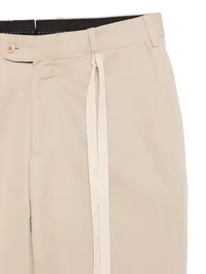 Brioni Pienza Cotton And Linen Trousers