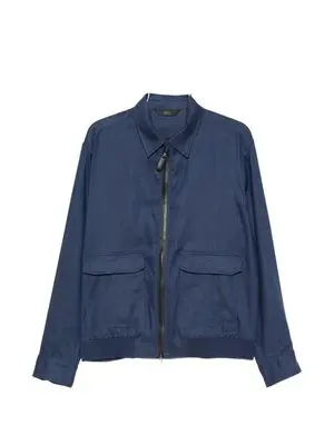 Brioni Linen And Wool Blouson Jacket - Multicolor