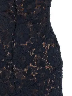SELF-PORTRAIT Spiral Lace Midi Dress